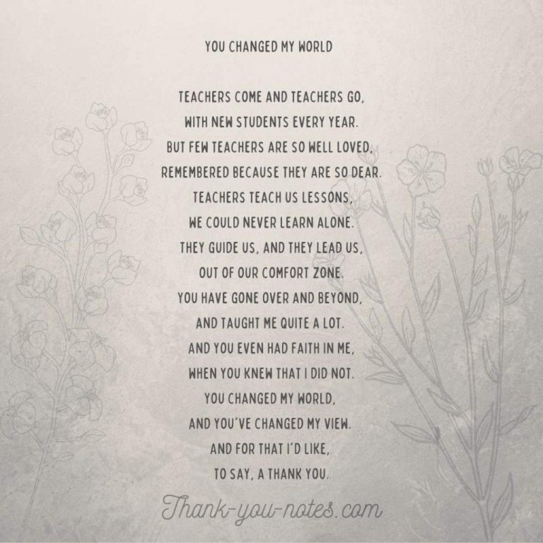 12 Best Poems About Teachers Who Change Lives