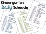 How to Prepare a Schedule for Kindergarten With Examples