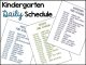 How to Prepare a Schedule for Kindergarten With Examples