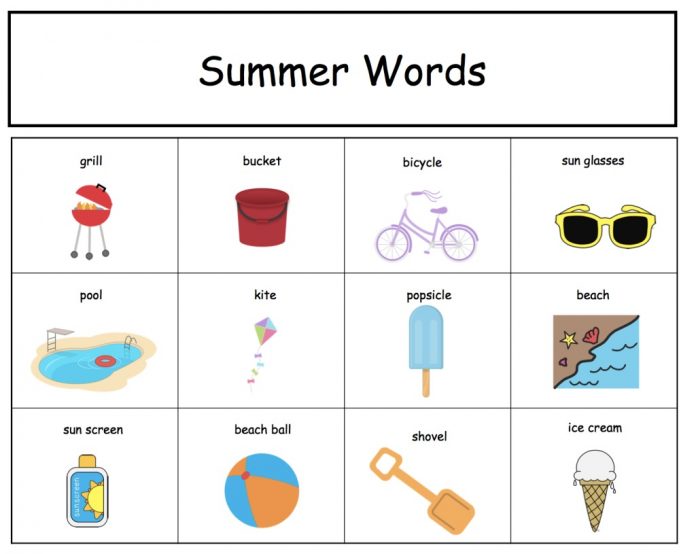 180+ Summer Words for Kids [From A to Z]