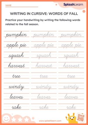 190+ Fall Words From A-Z for Kids [Free Downloadable List]