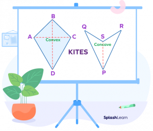 Properties of a Kite - Definition, Diagonals, Examples, Facts