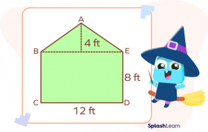 Area of a Pentagon - Definition, Formula, Examples, Facts, FAQs