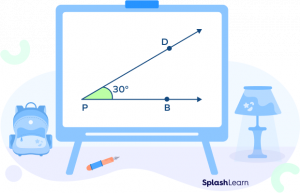 30 Degree Angle - Construction With Compass and Protractor