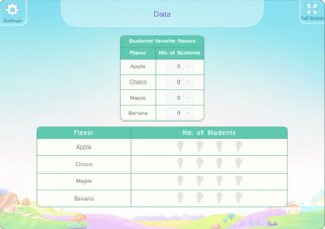 Data and Charts – Picture Graph - Online Free Math Teaching Tool